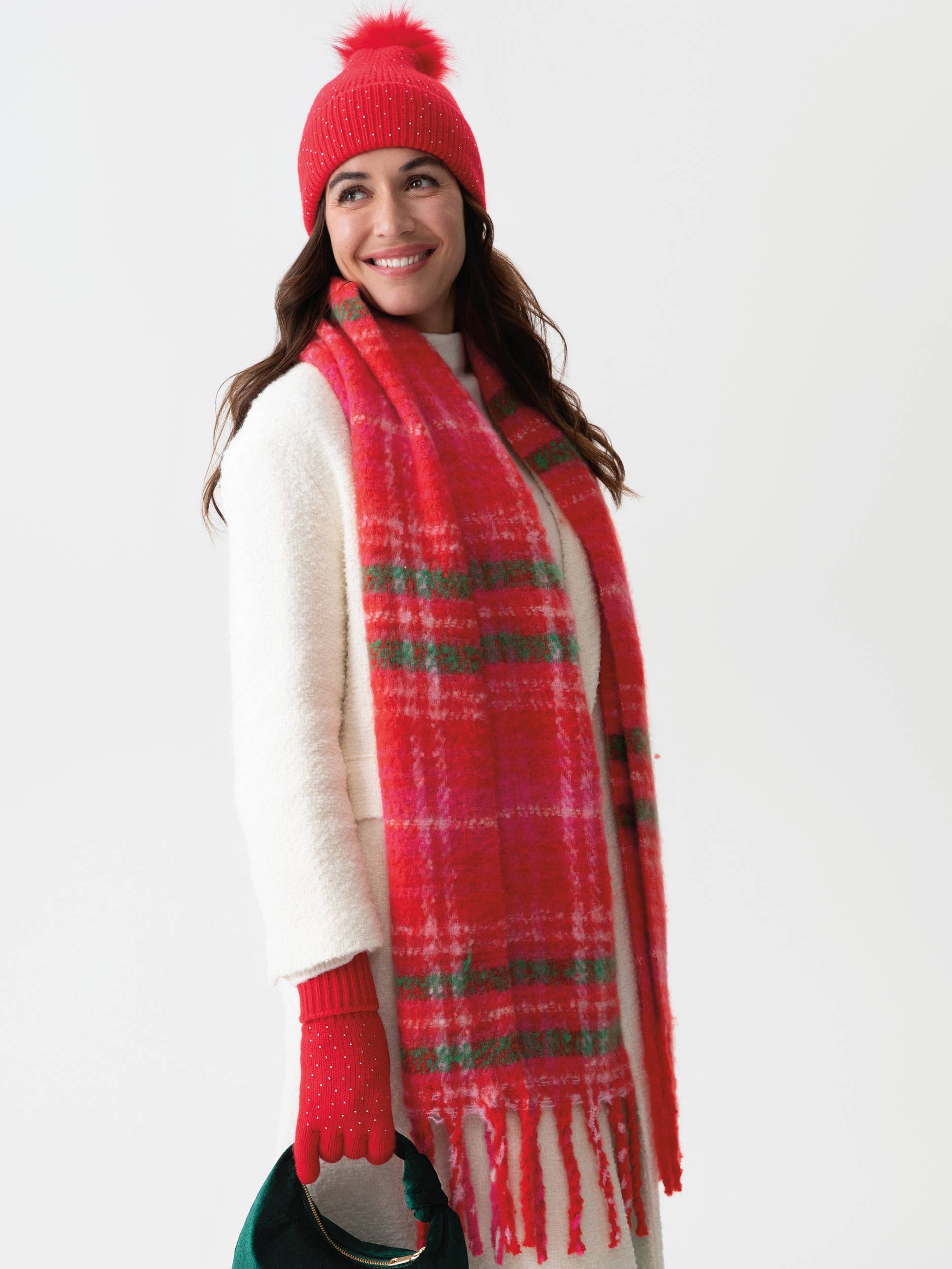 Christmas in Connecticut Plaid Winter Scarf